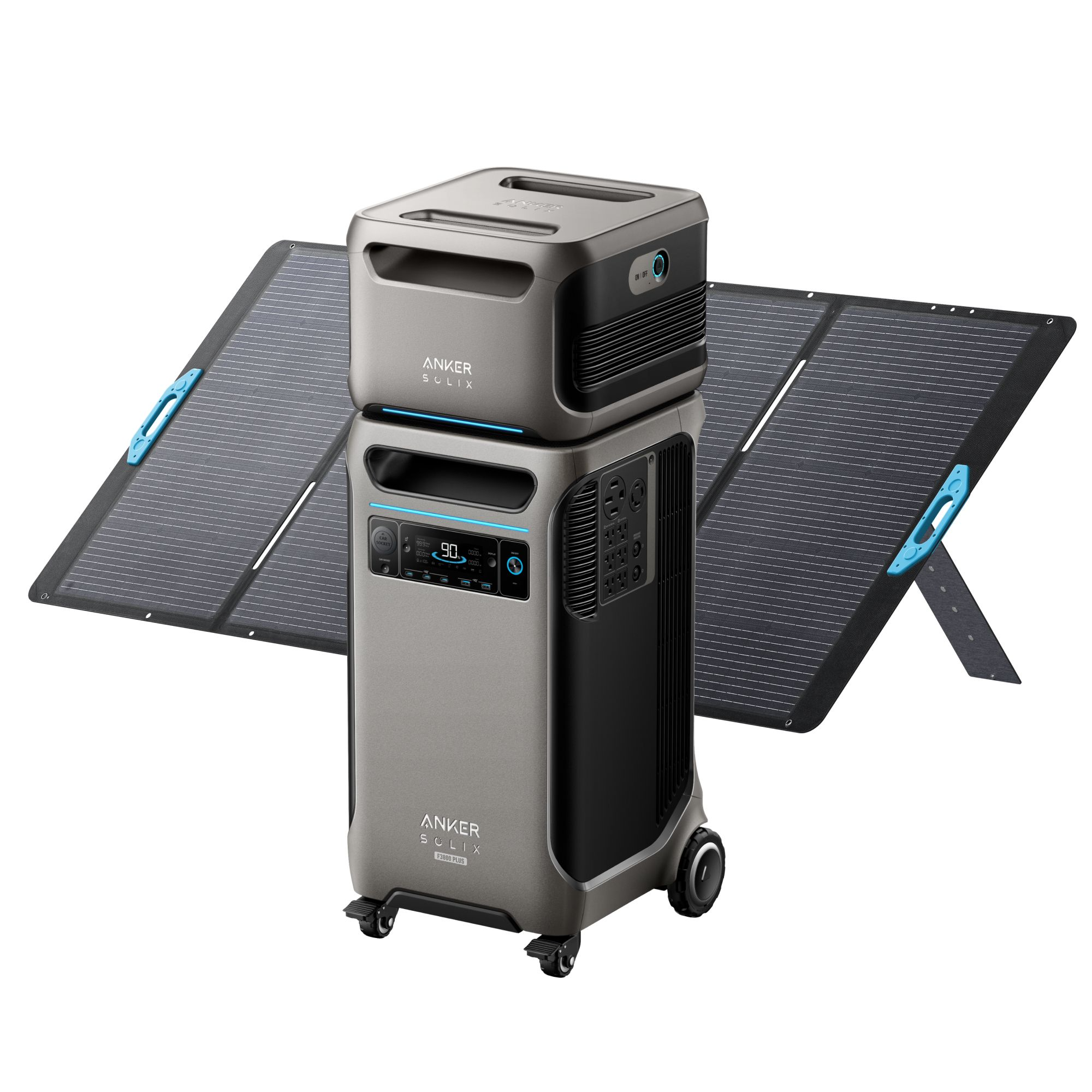 Anker SOLIX F3800 Plus Power Station (3840Wh) + Expansion Battery (384